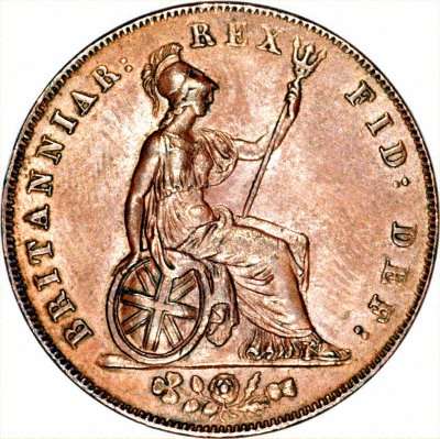 Britannia Facing Right on British Coins of George IV | Chard