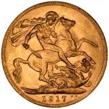 1917 Gold Sovereign George V | Perth Mint | Chard