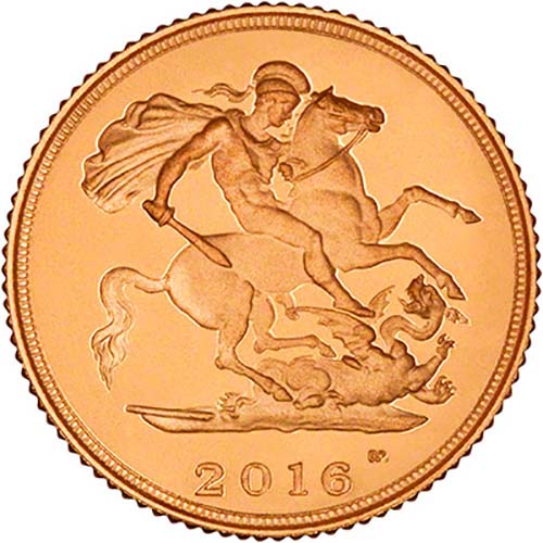 2016 Gold Half Sovereign Elizabeth II Proof | Chard